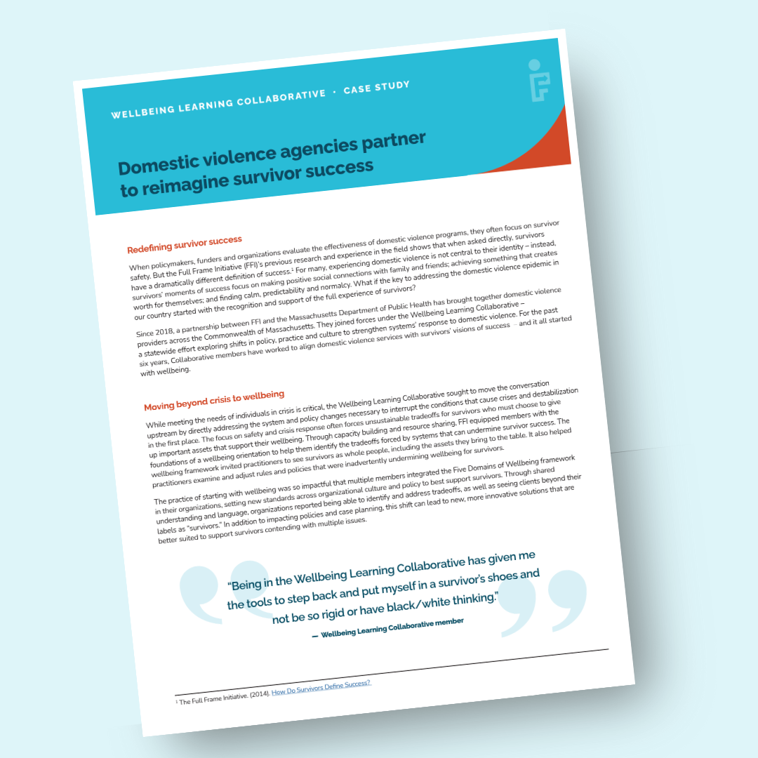 Domestic violence agencies partner to reimagine survivor success