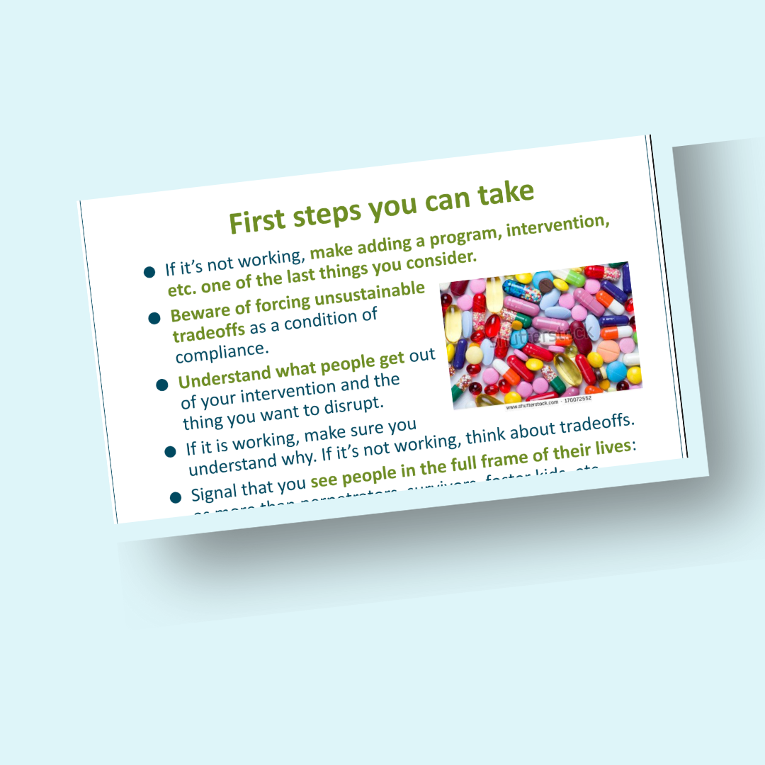First Steps You Can Take